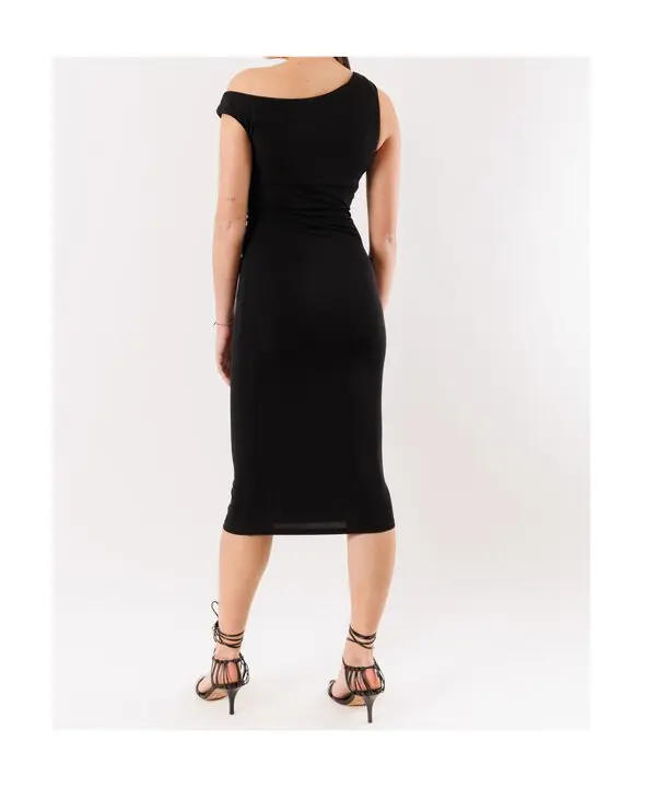 Patrizia Pepe One-shoulder Slim-fit Midi Dress