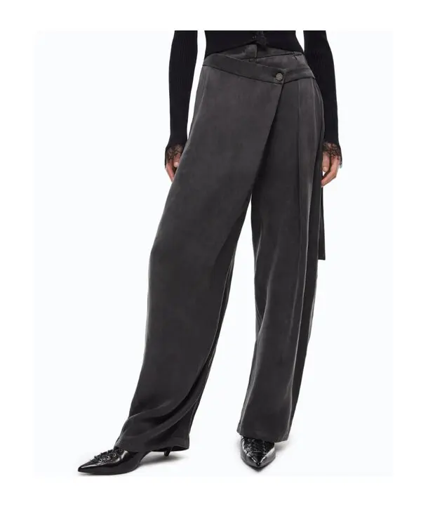Pinko Wrap-style Pleated Trousers