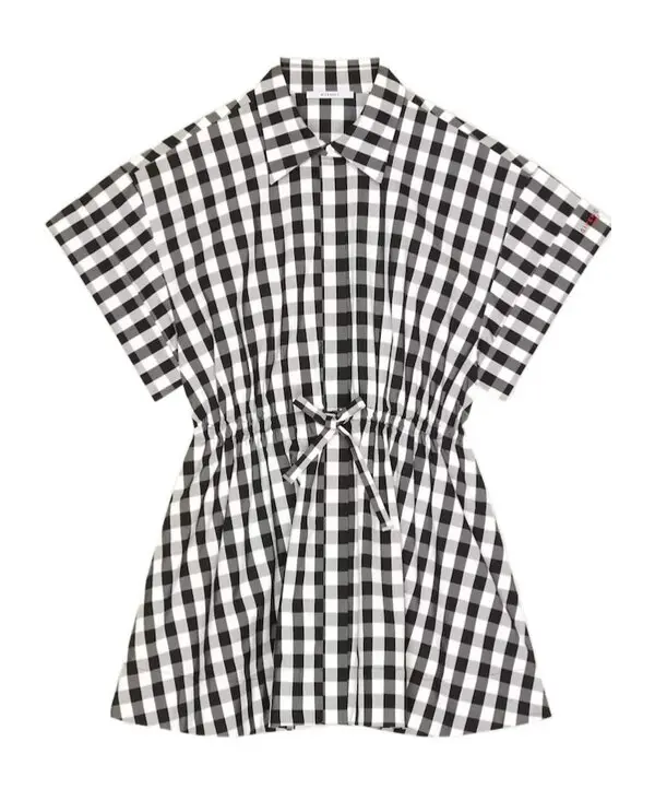 Givenchy Checked Cotton Mini Shirt Dress - No