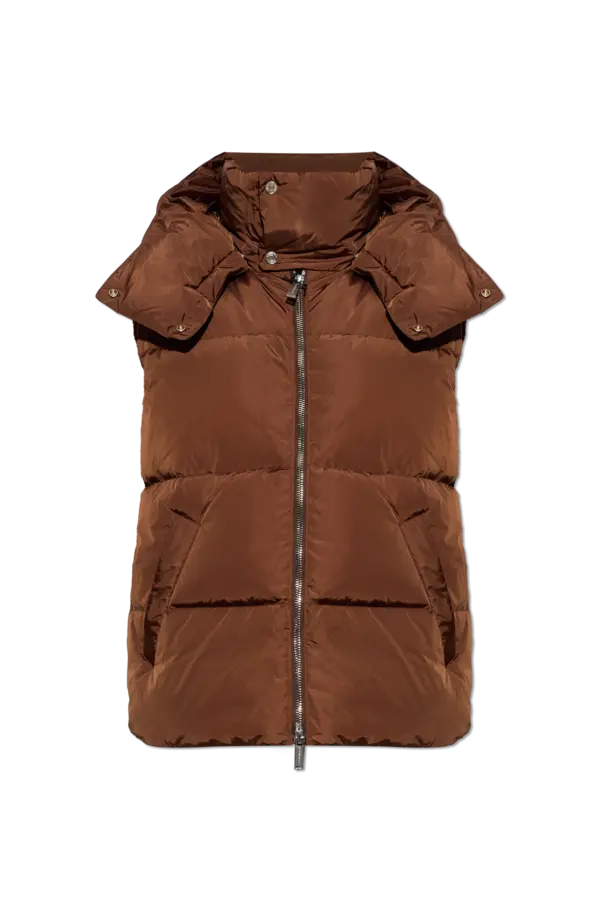 Dsquared2 Quilted Vest With A Detachable Hood
