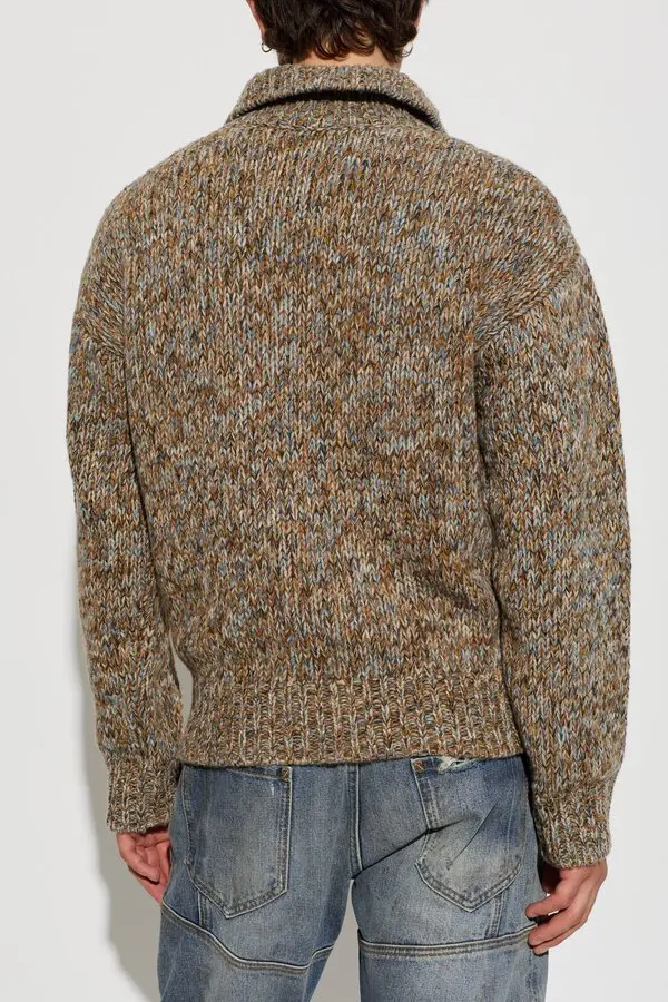 Dsquared2 Wool Sweater With Logo Patch