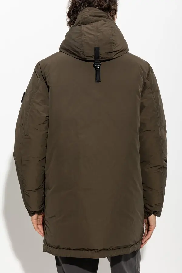 Stone Island Down Jacket With Hood