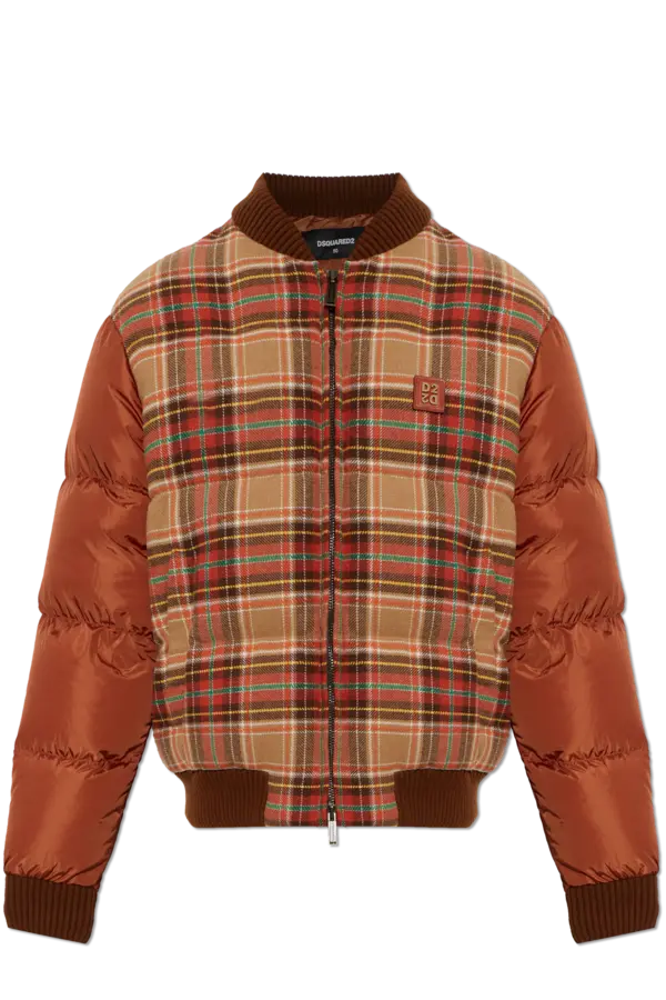 Dsquared2 Puffer Jacket With Logo Patch