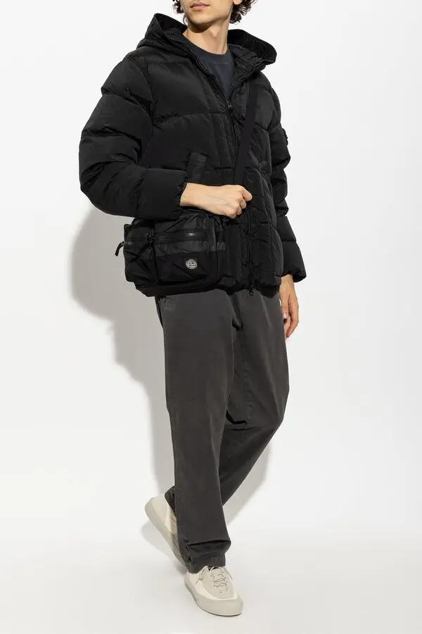 Stone Island Down Jacket With Hood