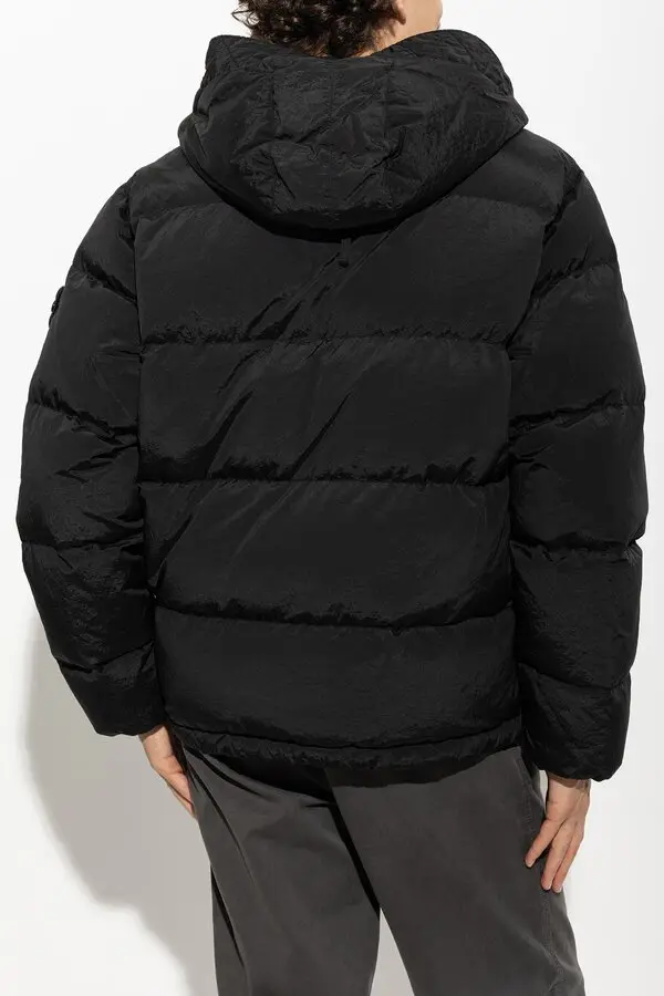 Stone Island Down Jacket With Hood
