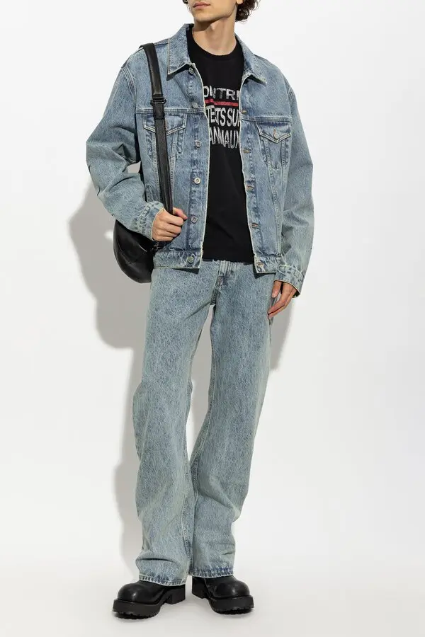Vetements Jeans With Embroidered Logo