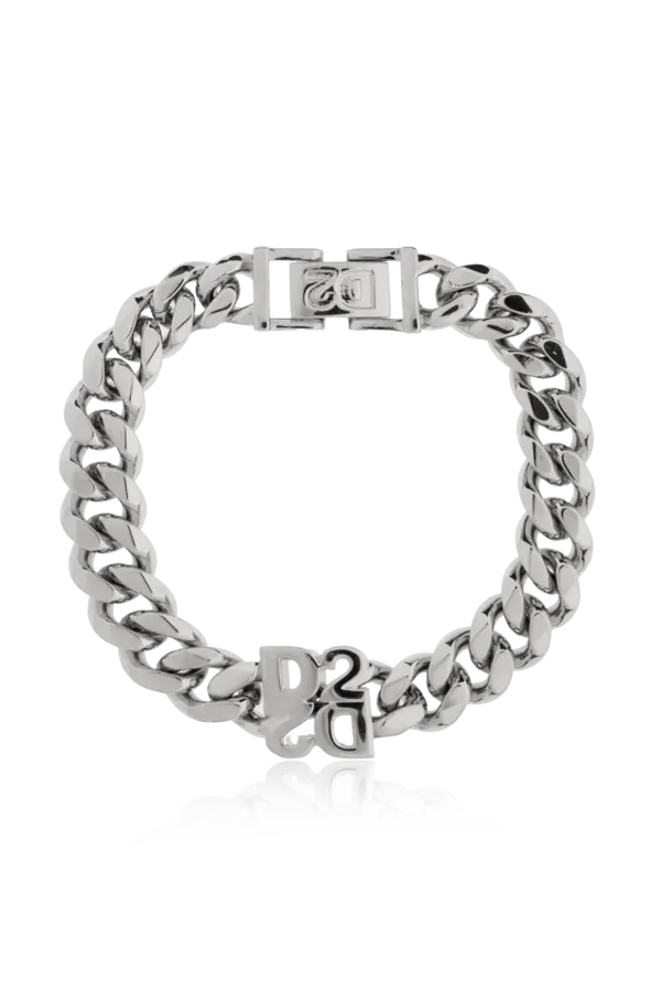 Dsquared2 Brass Bracelet With Logo