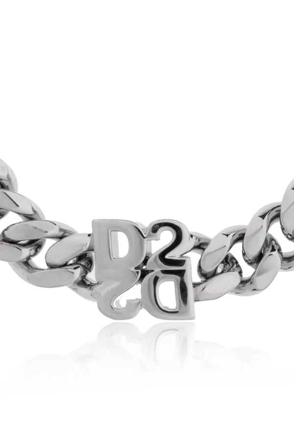 Dsquared2 Brass Bracelet With Logo