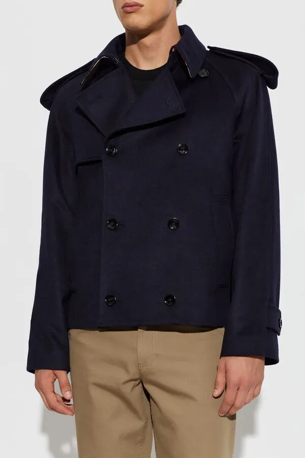Burberry Leadenham Cashmere Trench Coat