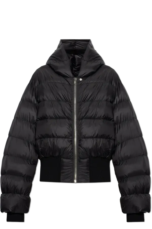 Rick Owens Quilted Jacket With Hood