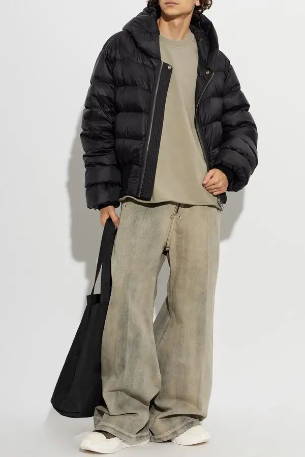 Rick Owens Quilted Jacket With Hood
