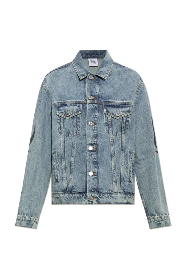 Vetements Denim Jacket With 'vintage' Effect
