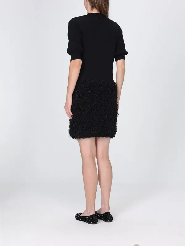 TWINSET Short-sleeved Knit Mini Sheath Dress
