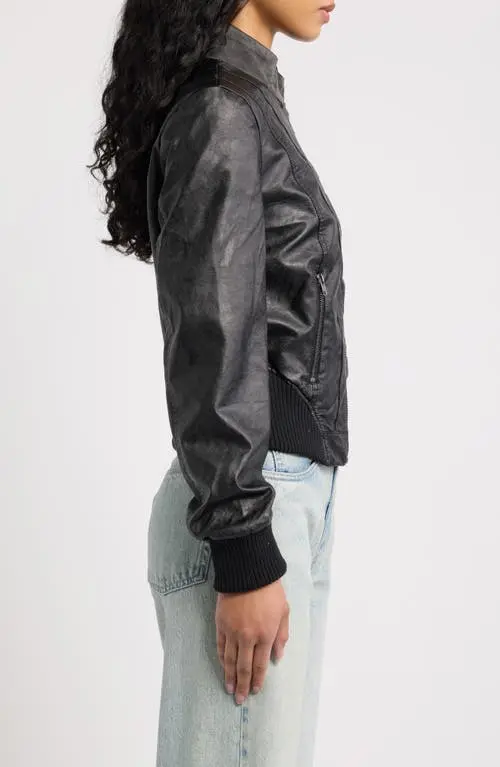 BDG URBAN OUTFITTERS Murphy Asymmetrical Faux Leather Jacket