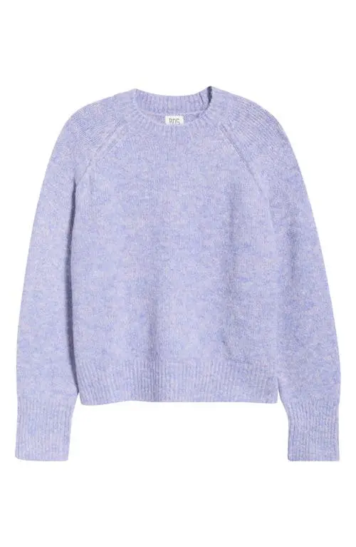 BDG URBAN OUTFITTERS Bdg Crewneck Mélange Sweater With Raglan Sleeves - Lilac