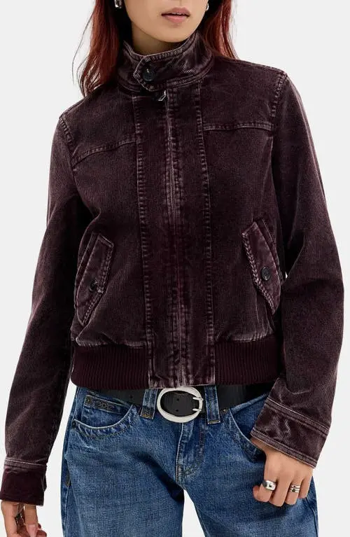 BDG URBAN OUTFITTERS Roxy Corduroy Bomber Jacket