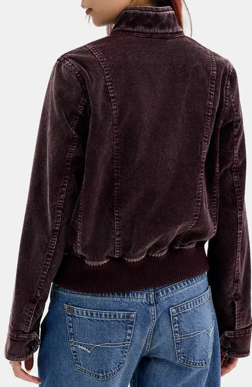 BDG URBAN OUTFITTERS Roxy Corduroy Bomber Jacket