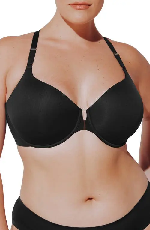 THIRDLOVE Comfortstretch Underwire Front Close Racerback Bra - Black