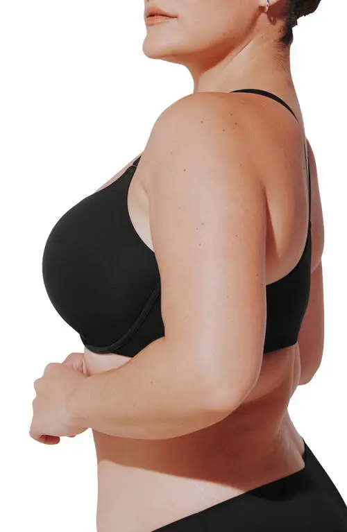 THIRDLOVE Comfortstretch Underwire Front Close Racerback Bra - Black