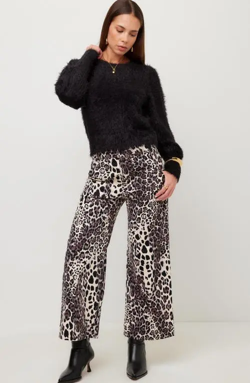 Fifteen Twenty Lia Shirred Sleeve Sweater - Black