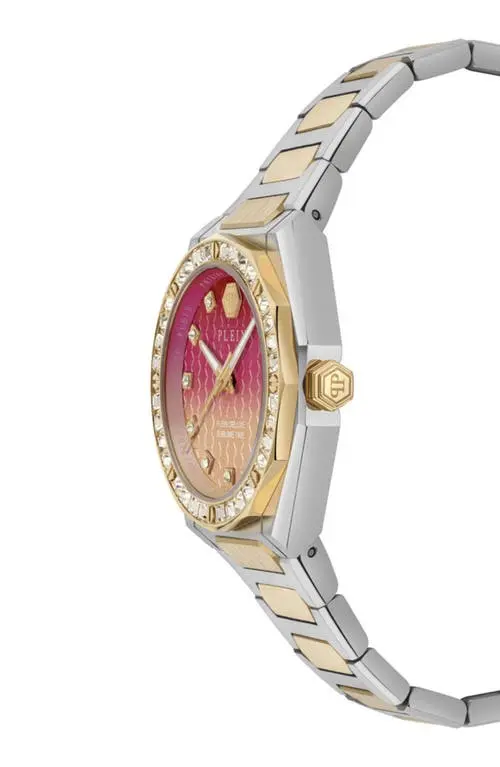 Philipp Plein Deluxe Two-tone Crystal Watch