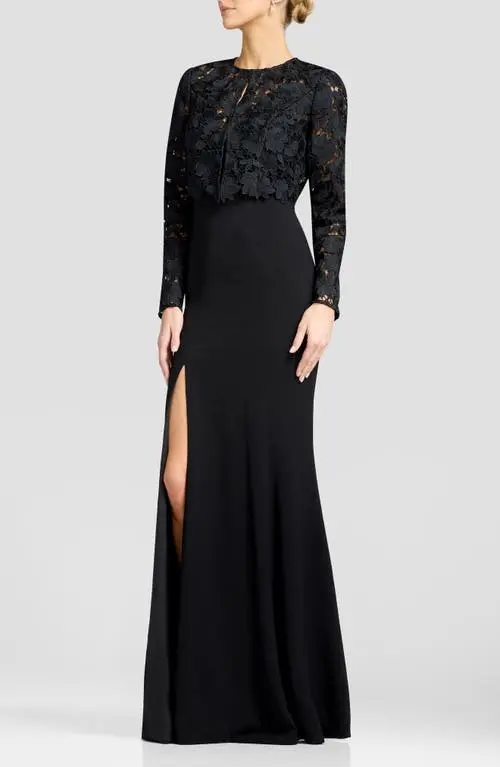 Dress The Population Andra Lace Bolero And Column Gown Set