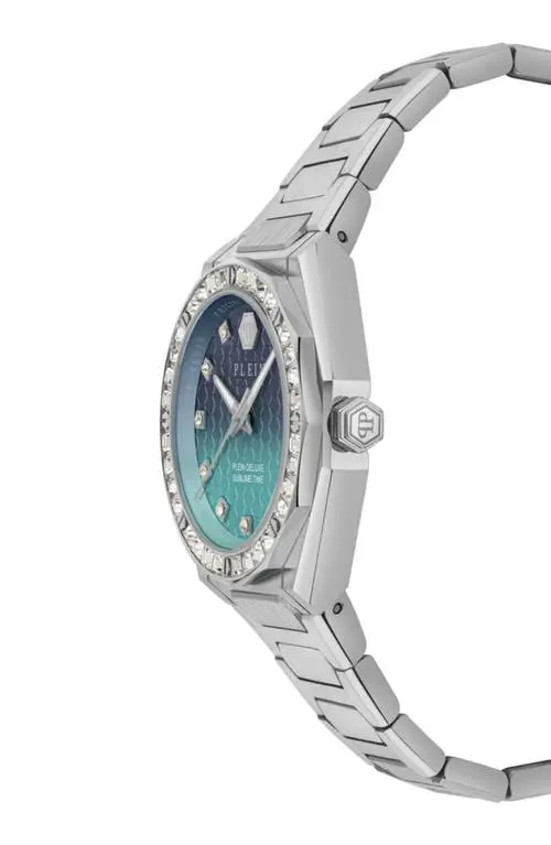 Philipp Plein Deluxe Bracelet Watch With Crystal Accents