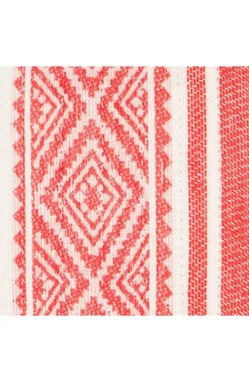MER ST. BARTH La Plage Ruffle Pouch - Red