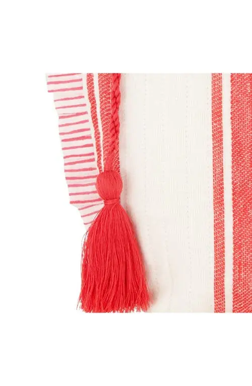 MER ST. BARTH La Plage Ruffle Pouch - Red