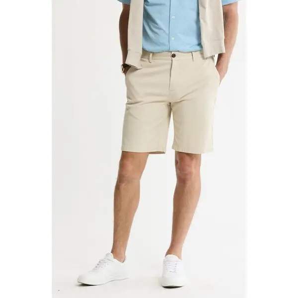 JACHS Cotton & Silk Blend Stretch Shorts