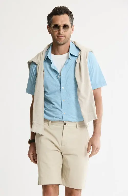 JACHS Cotton & Silk Blend Stretch Shorts