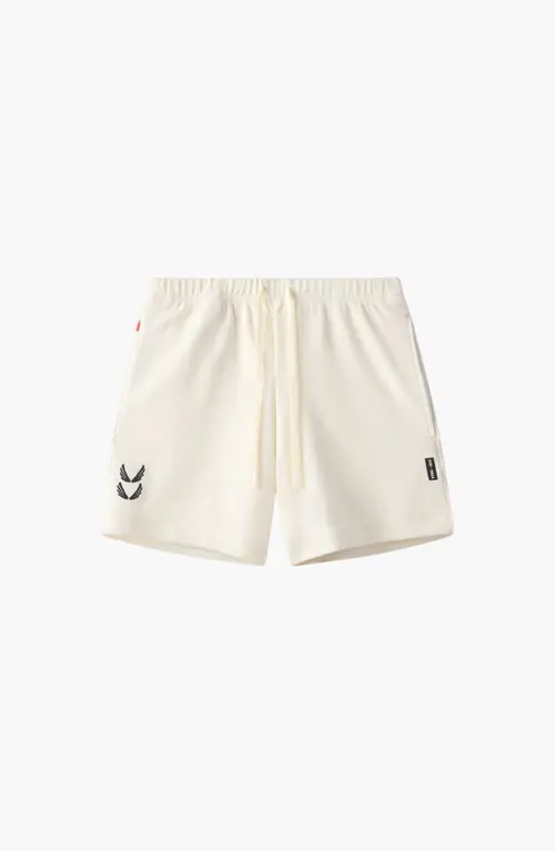 ASRV Waffle Knit Sweat Short With Antibacterial Technology - Cream