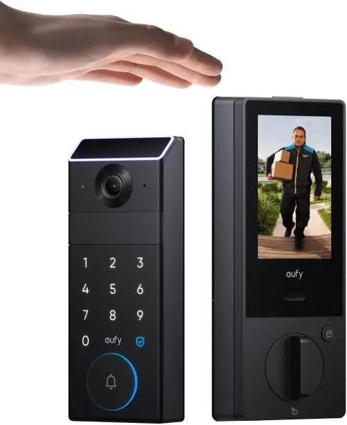 EUFY Smart Lock With Integrated Video Doorbell And Palm Vein Recognition