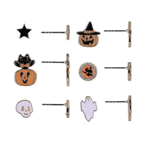 HALLMARK Halloween 6-pair Stud Earring Set