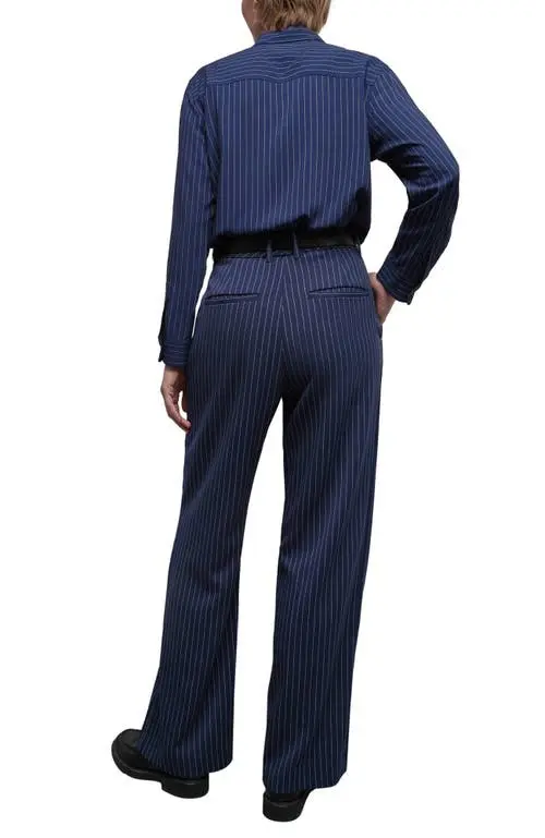 WILDFANG The Empower Pinstripe Wide Leg Trouser