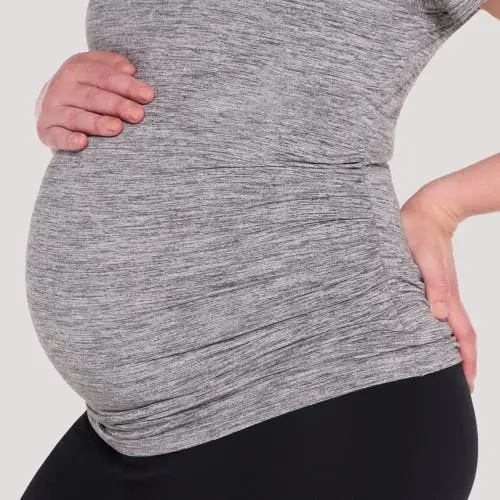 Motherhood Maternity T-shirt - Heather Charcoal