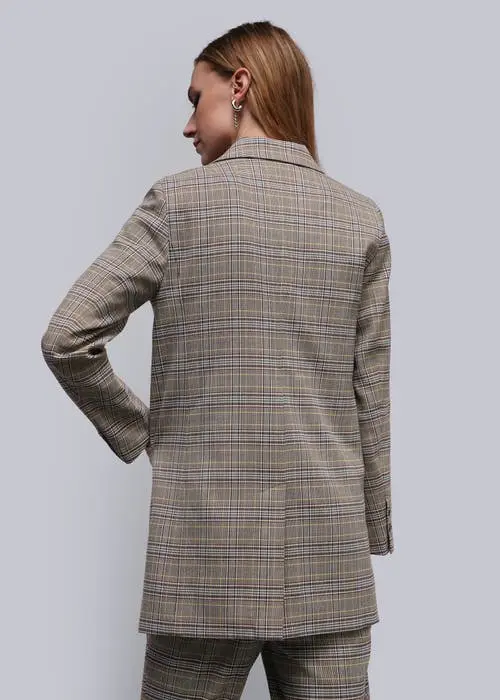 WILDFANG Empower Plaid Double Breasted Blazer