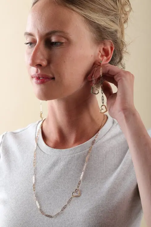 REJECTED HEARTS CLUB Con Amor Heart Dangle Earrings