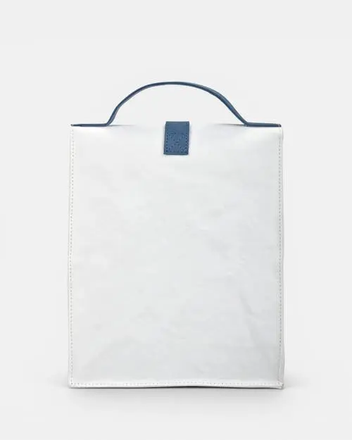 OUT OF THE WOODS Paper Sack Lunch Cooler - White