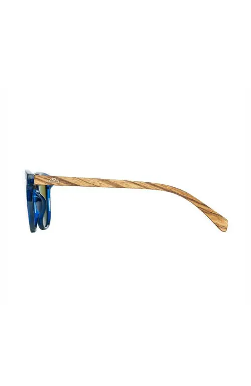 INTI EYEWEAR Color 22 Wooden Temple Polarized Sunglasses
