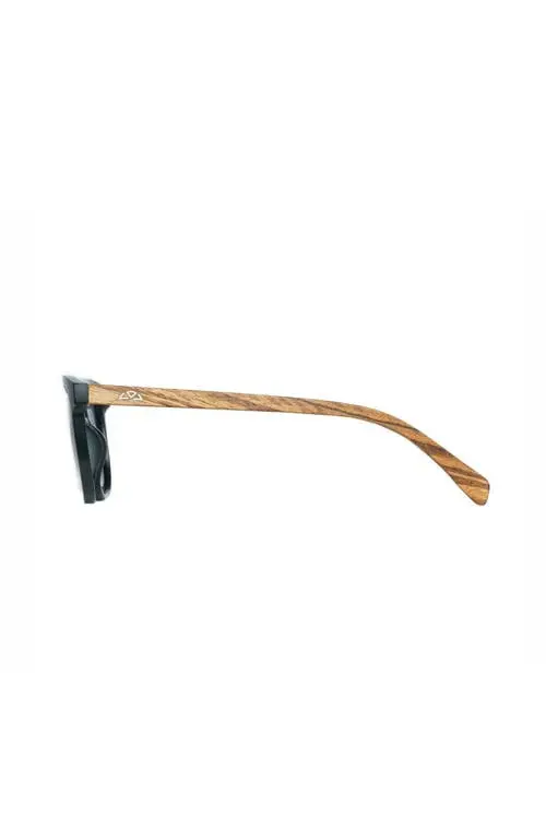 INTI EYEWEAR Wooden Temple Polarized Sunglasses