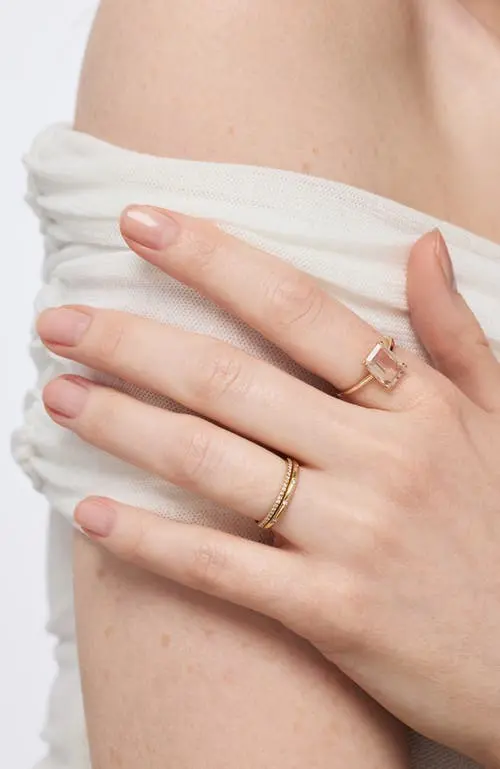 ANA LUISA Solid Yellow Gold Sapphire Ring