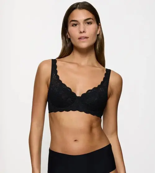 TRIUMPH Amourette Stretch Lace Underwire Bra - Black