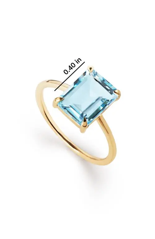 ANA LUISA Solid Yellow Gold Topaz Ring