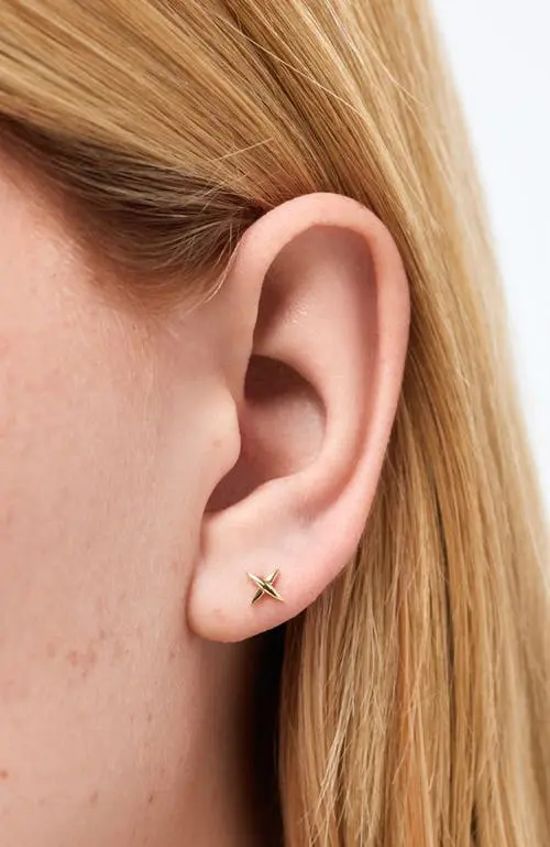 ANA LUISA Solid Yellow X Stud