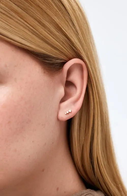 ANA LUISA Solid Yellow Diamond Ear Crawler Stud