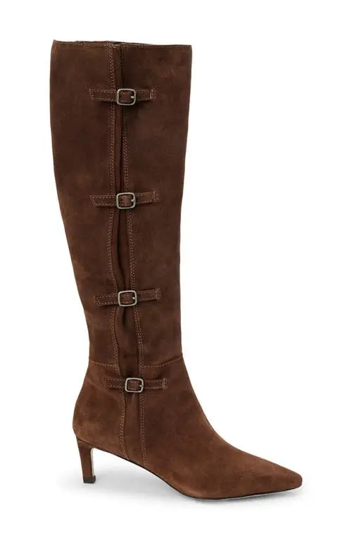 Matisse Priscilla Knee-high Suede Boots - Dark Brown