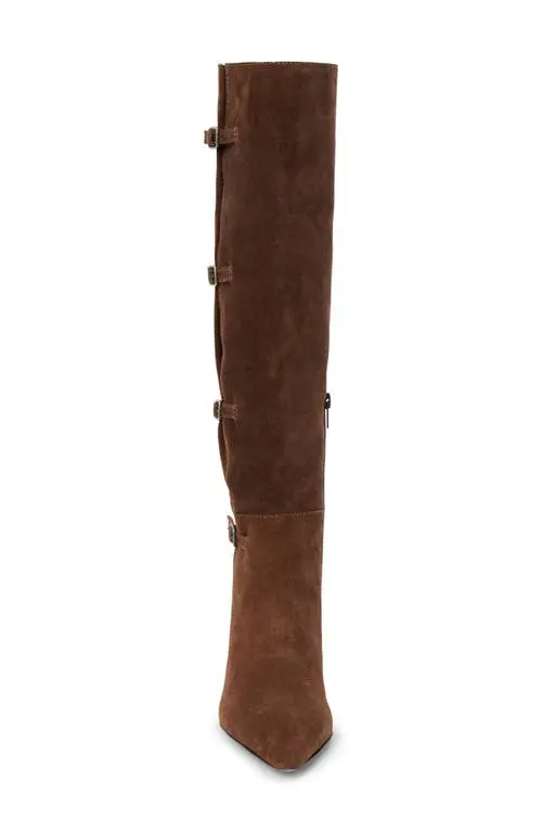 Matisse Priscilla Knee-high Suede Boots - Dark Brown