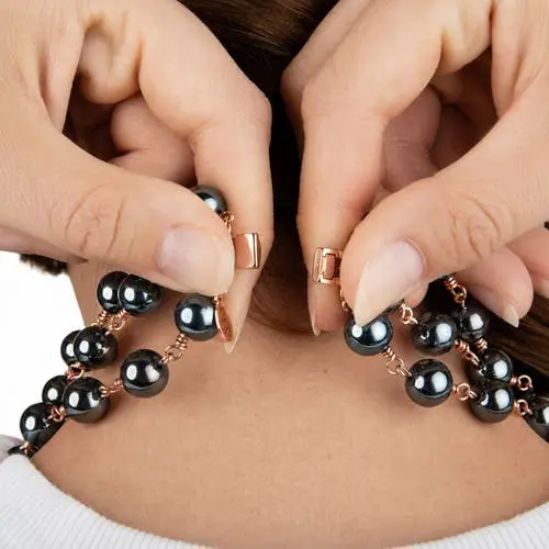 REJECTED HEARTS CLUB Heiress Hematite Necklace