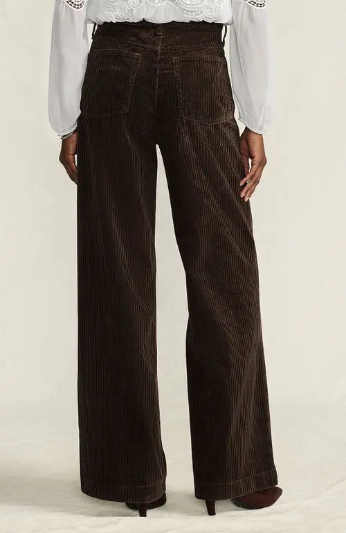 LANDS' END High Rise Wide Leg Corduroy Pants